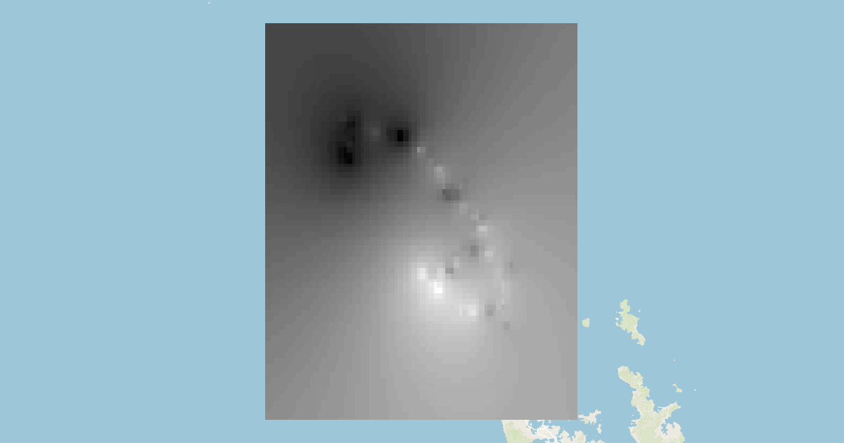 One Tree Point 1964 to NZVD2016 Conversion Raster | LINZ Data Service