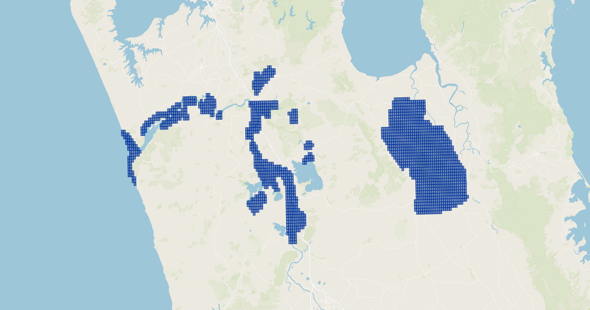 Waikato - Huntly LiDAR Tile Index (2015-2019) | LINZ Data Service
