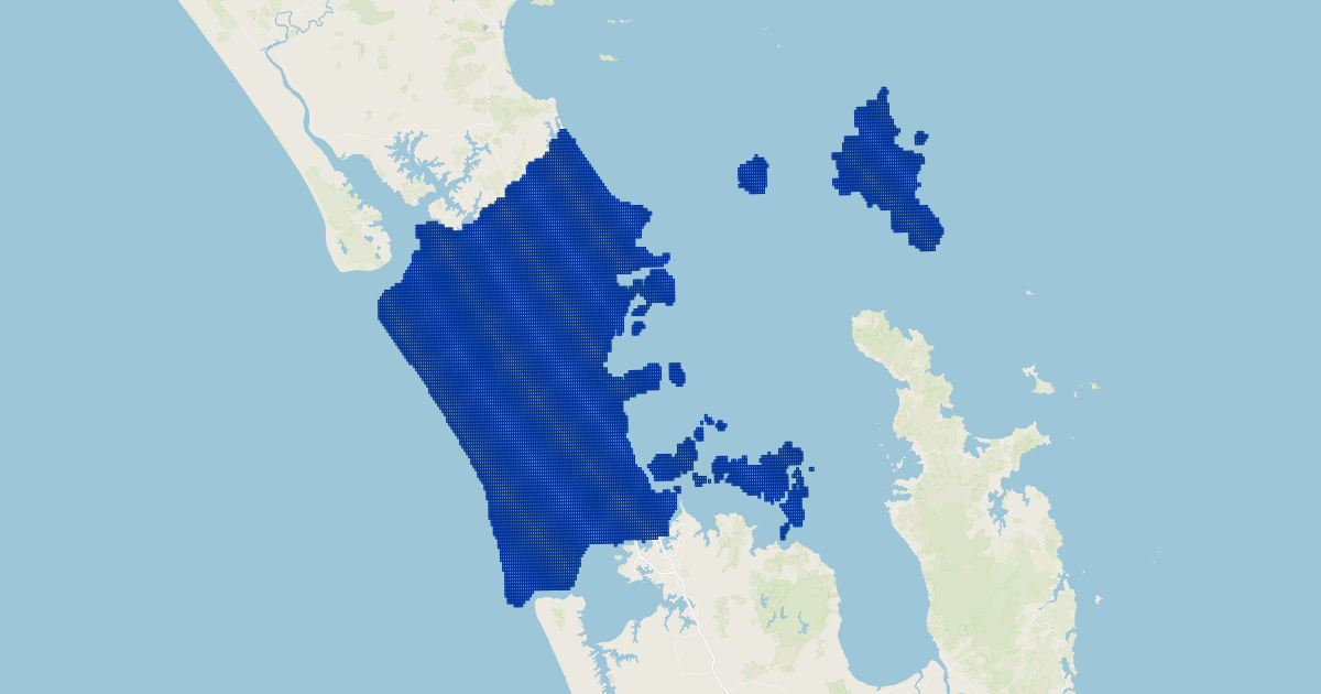 Auckland North LiDAR Tile Index (2016-2018) | LINZ Data Service