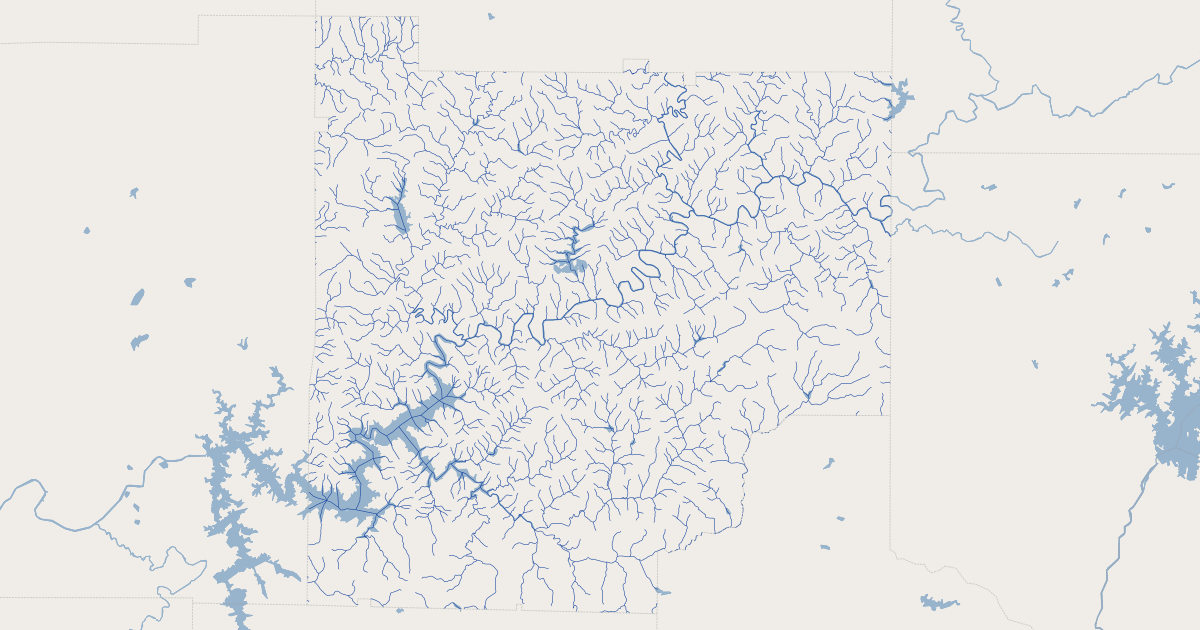 Cherokee County Georgia Streams Koordinates