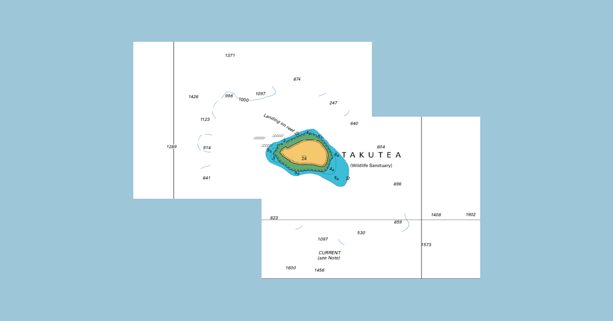 Chart CK 142 Plans of the Cook Islands - Southern Sheet - Takutea ...