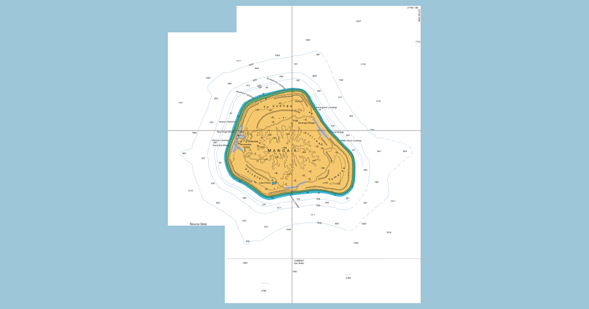 Chart CK 142 Plans of the Cook Islands - Southern Sheet - Mangaia ...