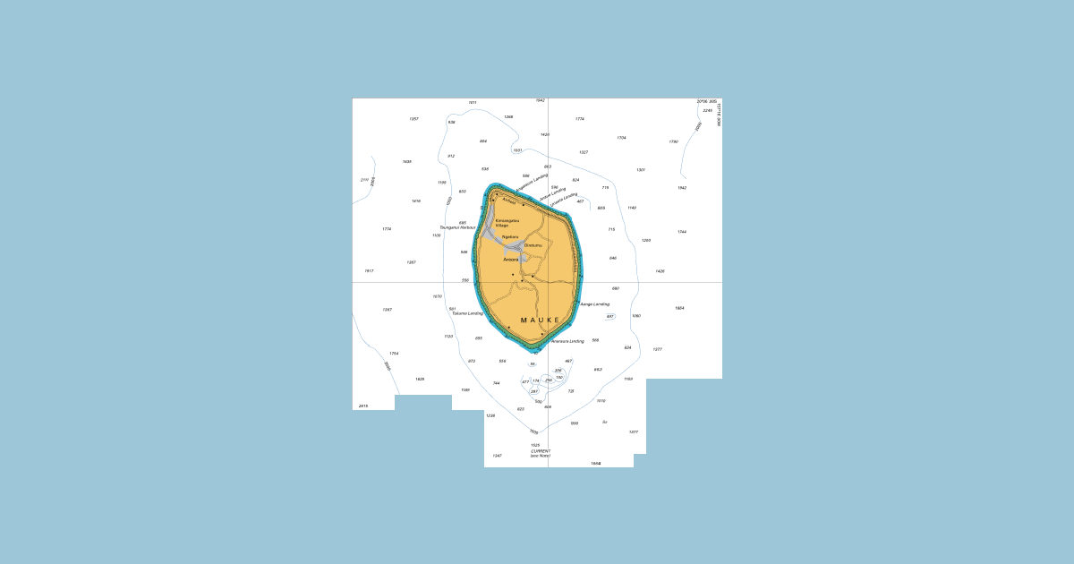 Chart CK 142 Plans of the Cook Islands - Southern Sheet - Mauke | LINZ ...