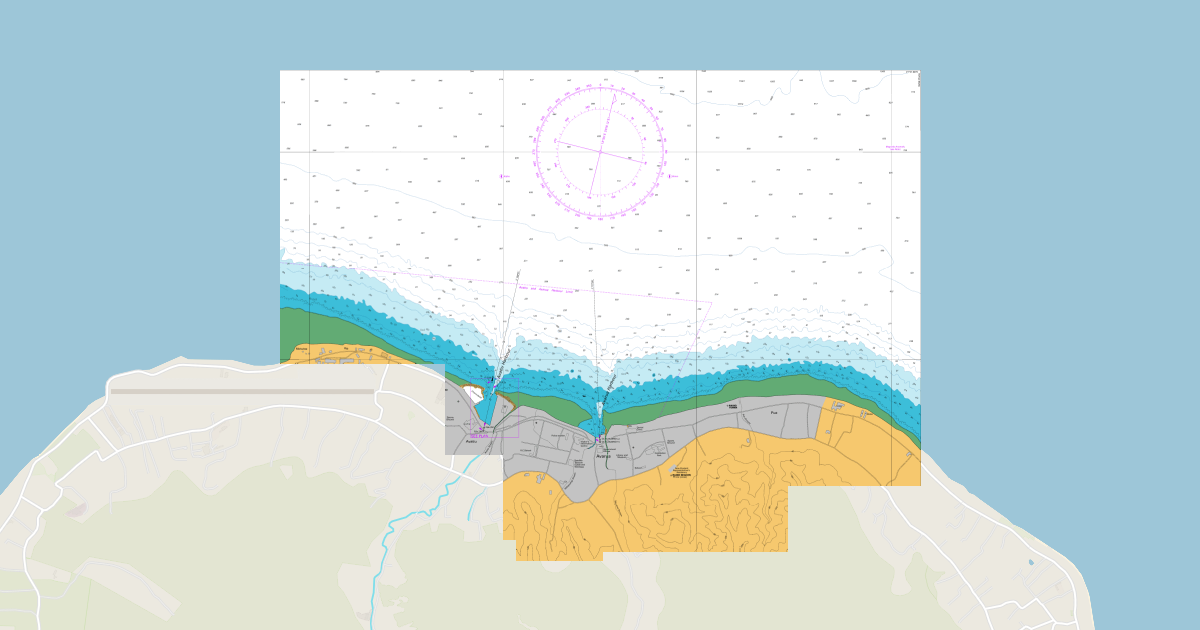 Chart CK 242 Rarotonga - Approaches to Avatiu and Avarua Harbours ...