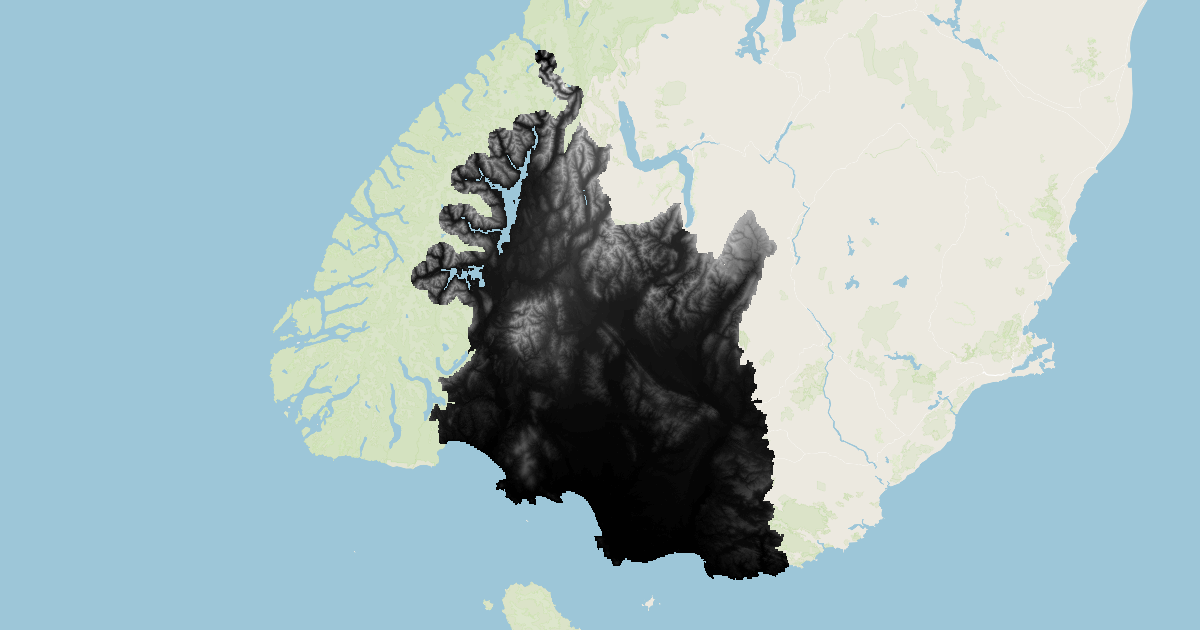 Southland LiDAR 1m DSM (2020-2024) | LINZ Data Service