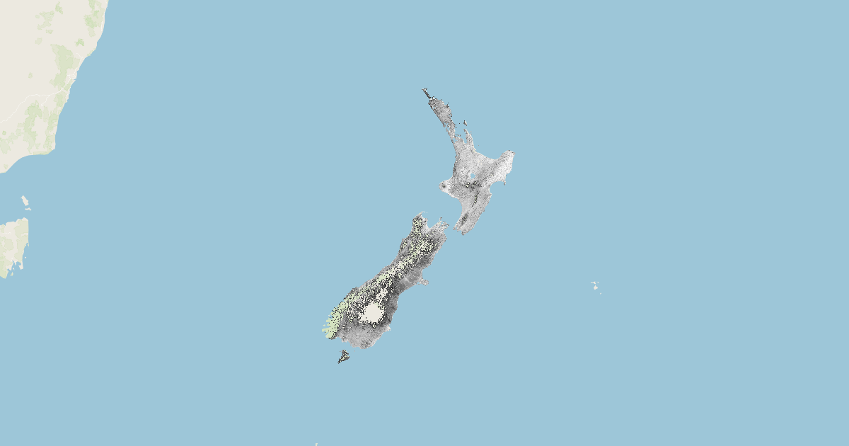 Spatial variation in Cupressus macrocarpa carbon – age 50, medium ...