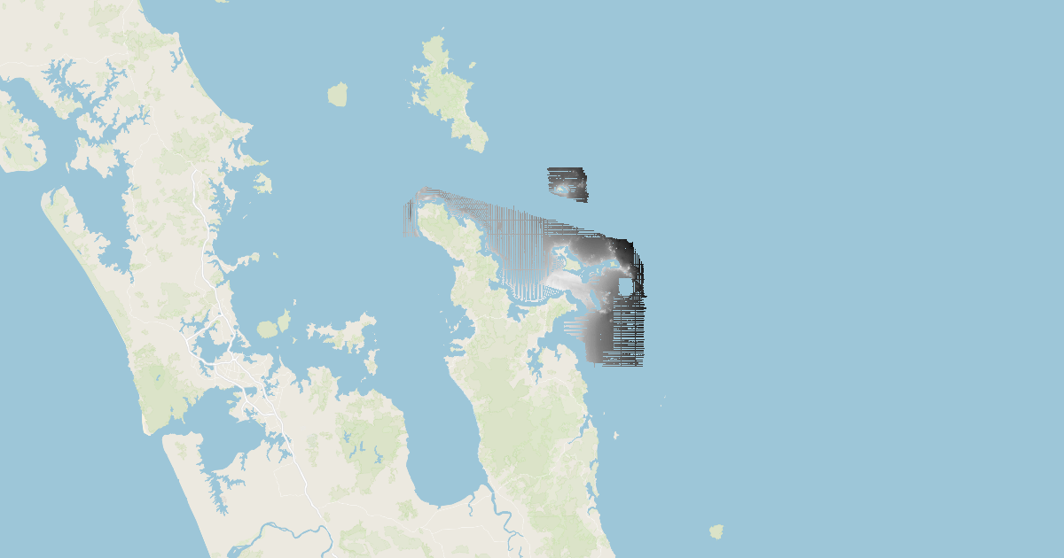Coromandel Peninsula, Mercury Bay and Mercury Islands Multibeam 1m ...