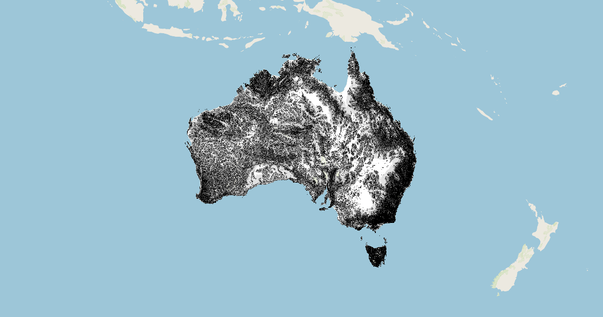 Data from CSIRO Mineral Resources | Stats NZ Geographic Data Service