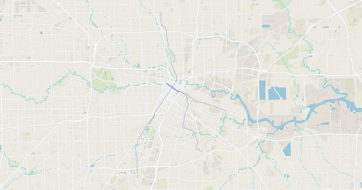 Houston, Texas METRO Rail | Koordinates