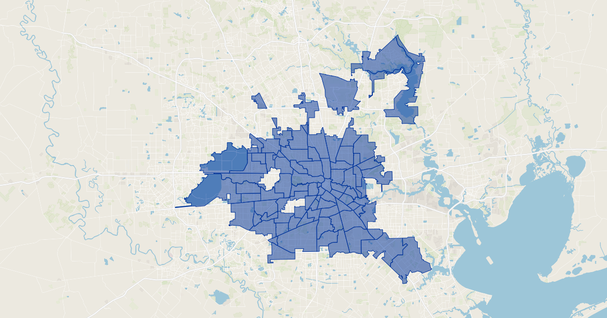 Houston Texas Neighborhoods Map City Neighborhood Map Posters & More