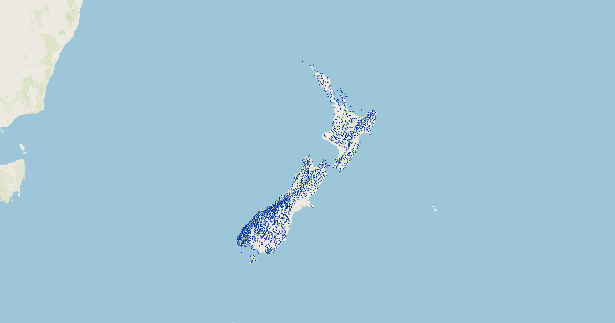 NZ Height Points (Topo, 1:500k) | LINZ Data Service
