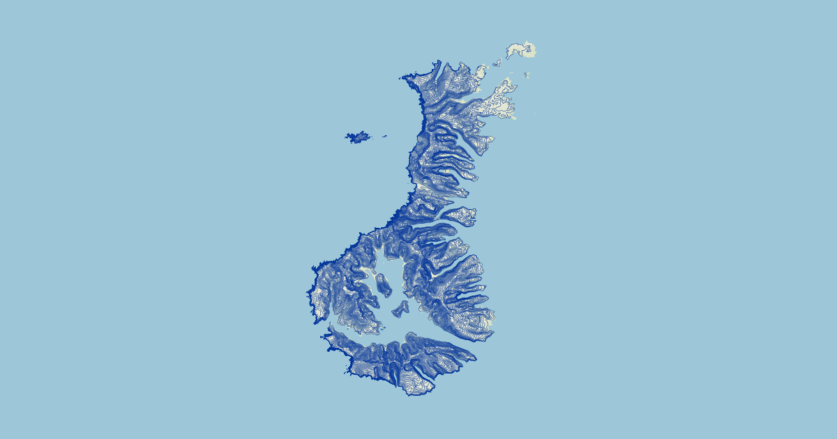 NZ Auckland Island Contours (Topo, 1:50k) | LINZ Data Service