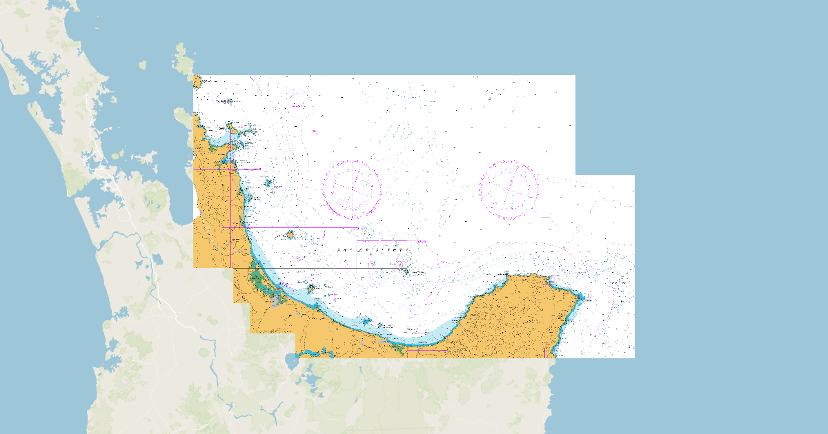Chart NZ 54 Cuvier Island (Repanga Island) to East Cape | LINZ Data Service