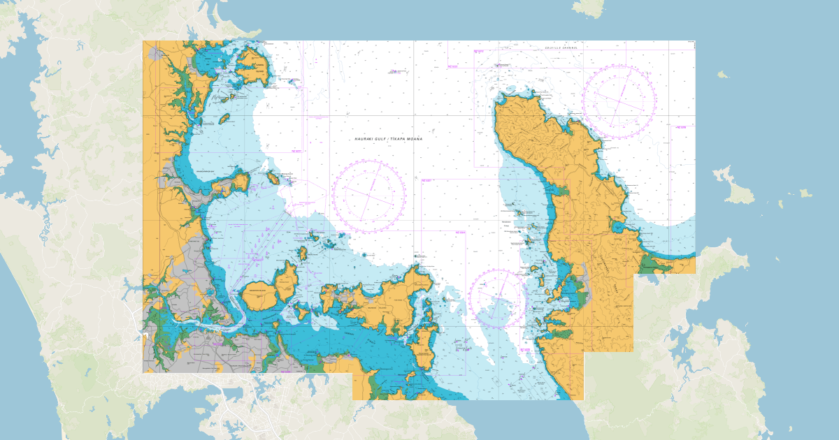 Chart NZ 532 Approaches to Auckland | LINZ Data Service