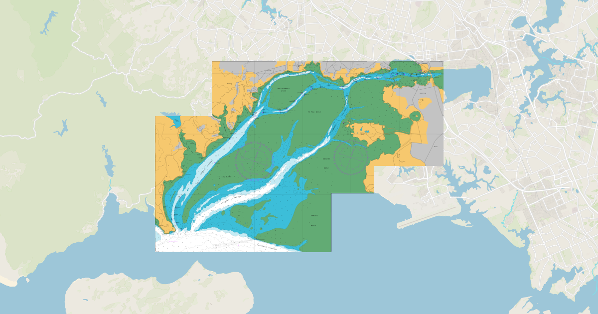 Chart NZ 4315 Approaches to Onehunga | LINZ Data Service
