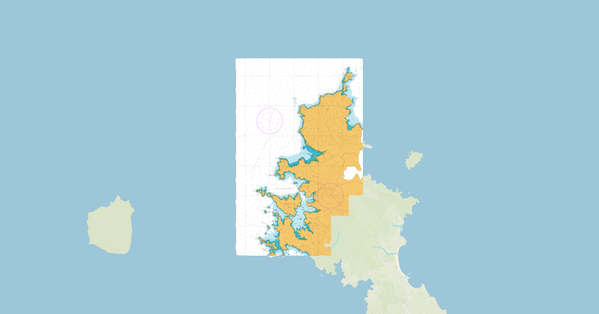 Chart NZ 5223 Great Barrier Island (Aotea Island) Northwestern Part ...