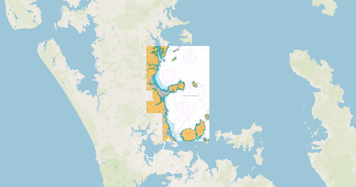 Chart NZ 5321 Mahurangi Harbour to Rangitoto Island | LINZ Data Service