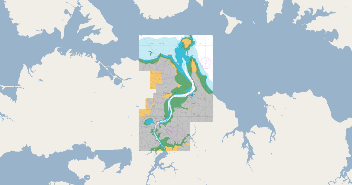 Chart NZ 5325 Tamaki River | LINZ Data Service