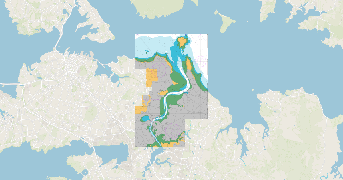 Chart NZ 5325 Tamaki River | LINZ Data Service