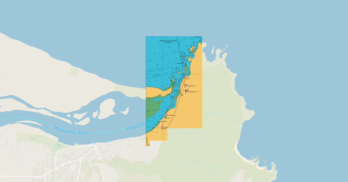 Chart NZ 542 Motiti Island to Pehitairi Point - Whakatane River ...