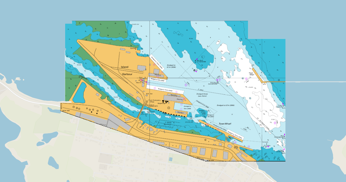 Chart NZ 6821 Bluff Harbour and Entrance - Port of Bluff | LINZ Data ...