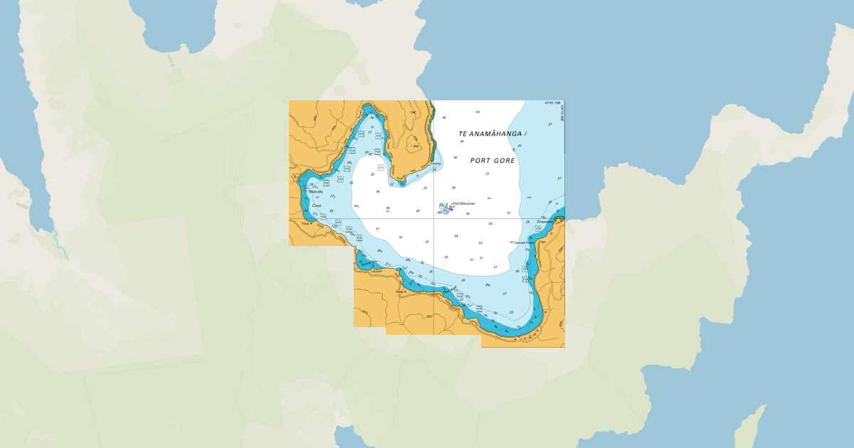 Chart NZ 6151 Plans in the Marlborough Sounds - Te AnamÄ hanga / Port ...