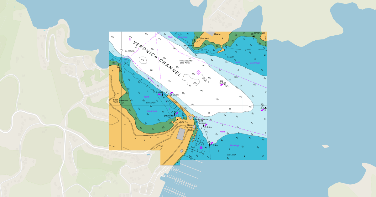 Chart NZ 5124 Plans in the Bay of Islands - Opua Wharf | LINZ Data Service
