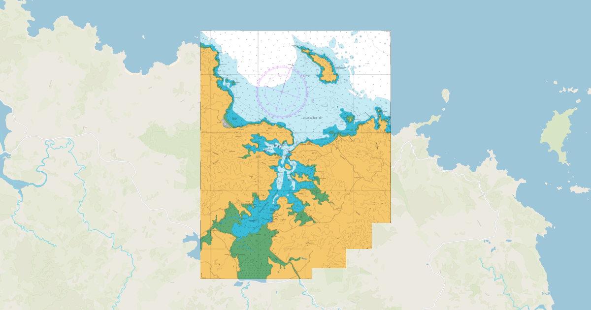 Chart NZ 5114 Doubtless Bay and Whangaroa Harbour - Whangaroa Harbour ...