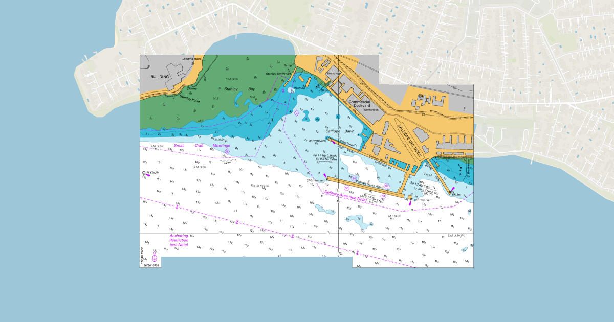 Chart NZ 5322 Auckland Harbour East | LINZ Data Service