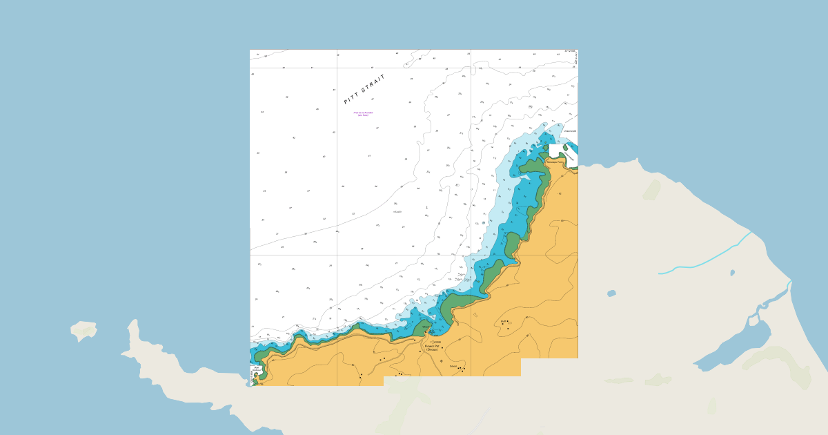 Chart NZ 2687 Pitt Strait - Flower Pot | LINZ Data Service