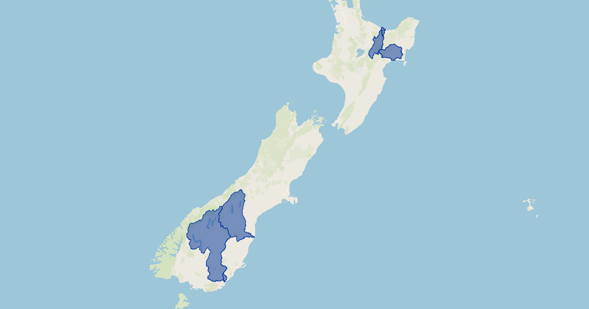 River Environment Classification Catchment Order 8 (2010) | MfE Data ...