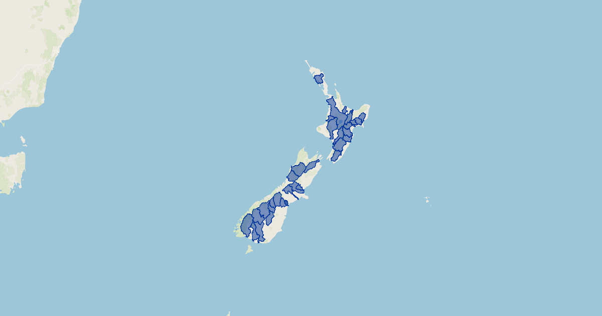 River Environment Classification Catchment Order 7 (2010) | MfE Data ...