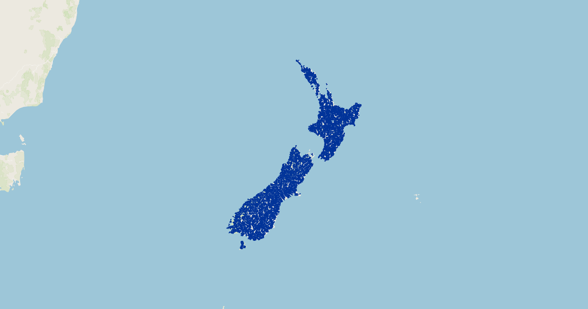River Environment Classification Catchment Order 4 (2010) | MfE Data ...