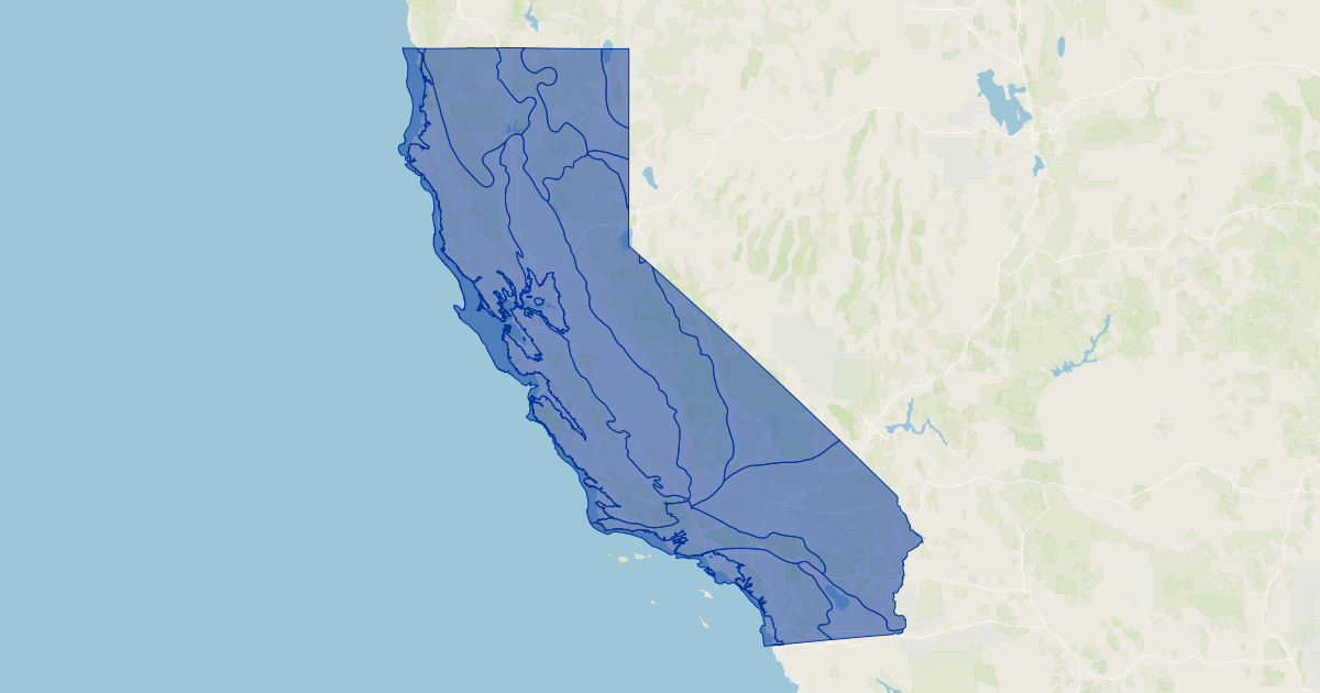 Geomorphic Regions Of California